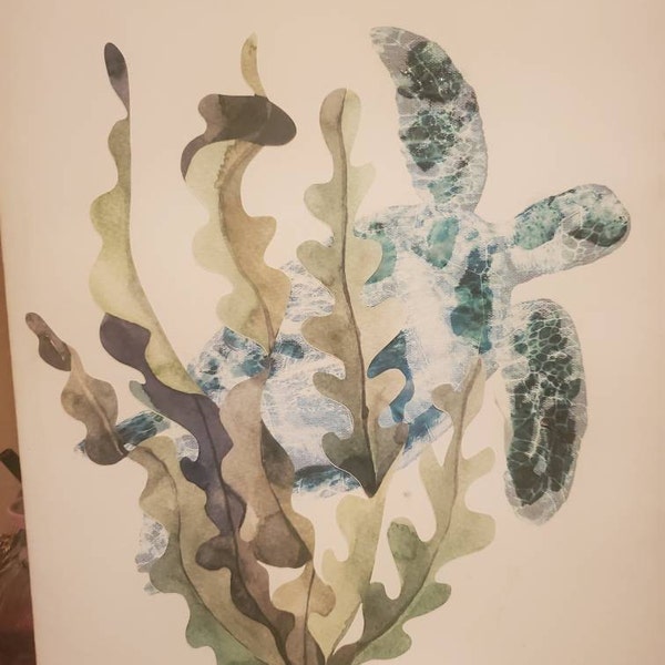 Green Algae Seaweed Wall Decal Removable Wall Sticker - Ocean Sea ...
