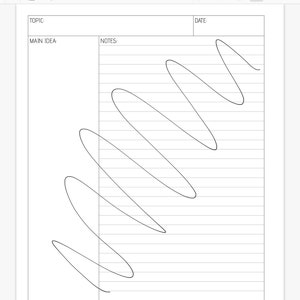 Cornell Notes Method Paper Student Note Taking Template Dot Grid Lined ...