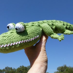 Miles the Crocodile Toy Knitting Pattern - Etsy