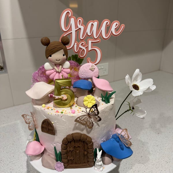 Fairy Flapper Set (fondant Cake Toppers) - Etsy