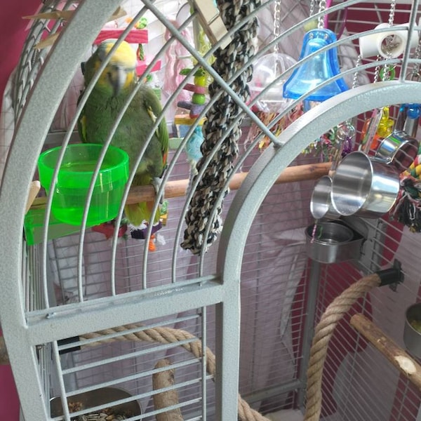 Natural Jute Rope Net 50 X 30cm Cage Accessory Climbing Net Fall ...