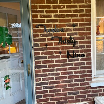 Mid Century Cursive House Numbers: Regular Size - Etsy