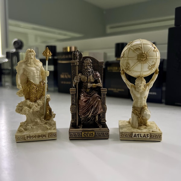 Vintage Medusa Mini Statue Small Hand-painted Ancient Greek Gorgon ...