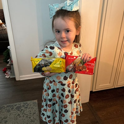 Christmas Rose Twirly Dress, Holiday, Green, Red, Pockets, Kids ...