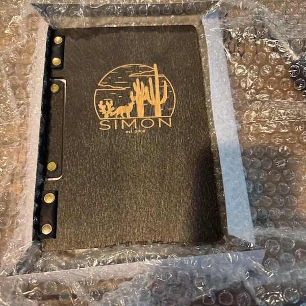 Restaurant Menu With Logo Embossing, Menu Cover, Menu Holders, Rustic ...