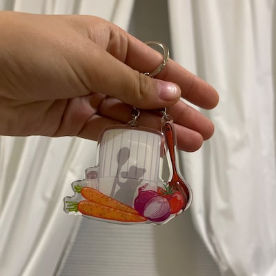 Little Chef Remy Ratatouille Transparent Acrylic Keychain/ Remy Food ...