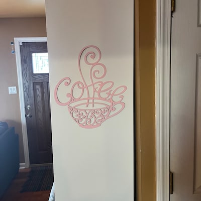 Coffee Cup Set 3 Kitchen Sign Coffee Bar Sign Rustic-kitchen Decor ...