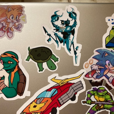 Sonic & Shadow Hedgehog Vinyl Sticker Sonic Hedgehog - Etsy