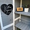 Rustic Open Closed Wooden Flip Sign - Handcrafted Business Signage - Etsy