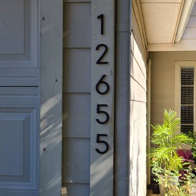 Clean Modern House Numbers / Outside Address Sign / Address Plaque ...
