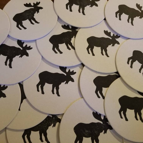 RUBBER Stamp,silhouette Moose,moose Stamp,solid Stamp, Two Sizes Large ...