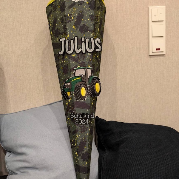 Drei Fragezeichen Schultüte, Zuckertüte 70cm Stoff, Name inklusive ...
