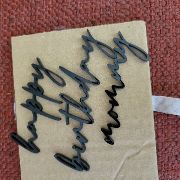 Mini Acrylic Cake Charm • Vintage Heart Cake Charm • Mini Cake Topper ...