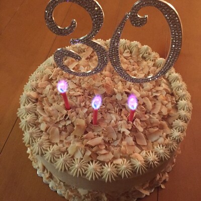 30 Cake Topper, 30th Birthday or Anniversary Party Decorations ...