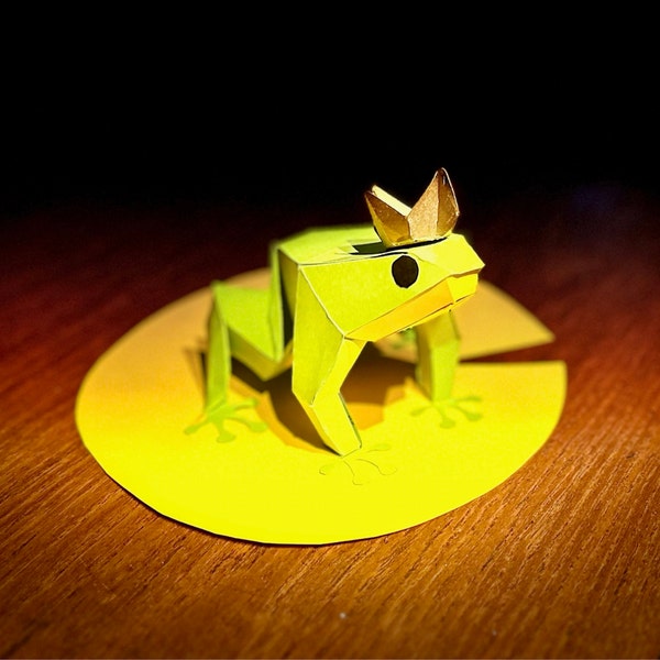 DIY Papercraft Frog,digital Download,ed Craft Frog,paper Toys,lowpoly ...
