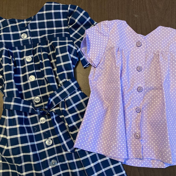 Agatha Top and Dress, Girls Pdf Pattern, Dress Pattern, Sewing Patterns, Girl Sewing Pattern ...