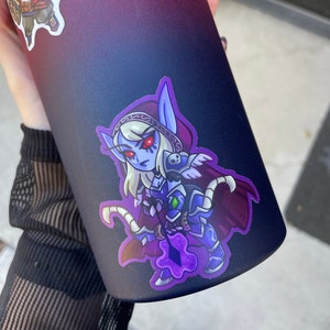 Sylvanas Chibi World of Warcraft Fanart | Waterproof Vinyl Sticker - Etsy
