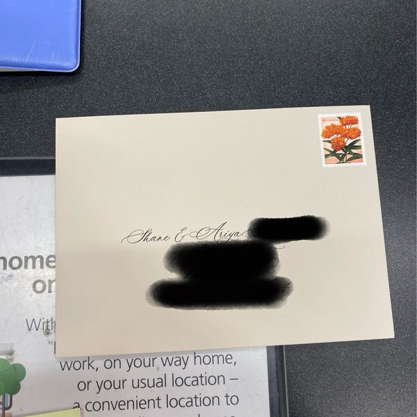 Printed Wraparound Address Labels: Modern A7 Envelope Stickers - Etsy