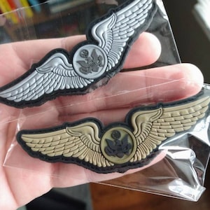 AIR FORCE “aviation” Badge PVC Patches - Enlisted Aircrew Wings ...