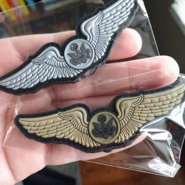 AIR FORCE “aviation” Badge PVC Patches - Enlisted Aircrew Wings ...