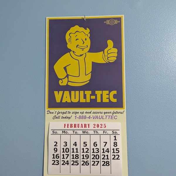 Un-official Handmade Fallout 12 Month Calendar for 2026 - Etsy