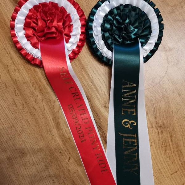 Individual Rosettes - Etsy UK