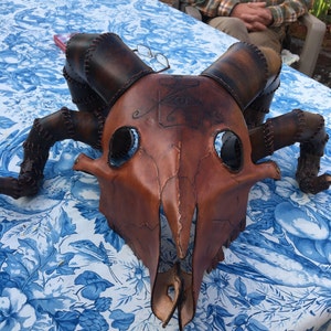 Pagan Skull Mask Leather Pattern PDF by Leatherhubpatterns (Download ...