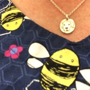 Tiny Yellow Labrador Retriever Necklace in Silver Lab - Etsy