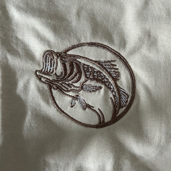 Large Mouth Bass - Machine Embroidery Design - 3 Sizes - Etsy