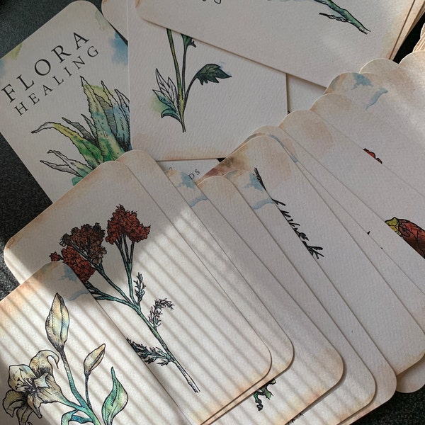 FLORA HEALING CARDS (deck Only | Box Not Included) - Etsy