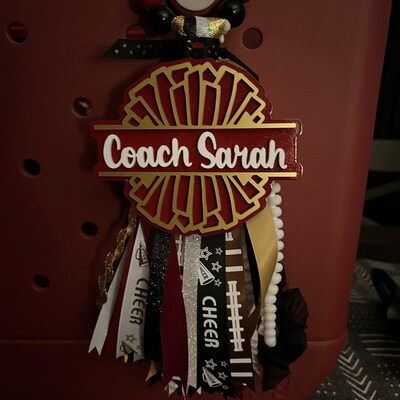 Cheer Bogg Bag Tag, Cheerleader Tassel Charm Sport Duffle Bag, Gym Bag ...