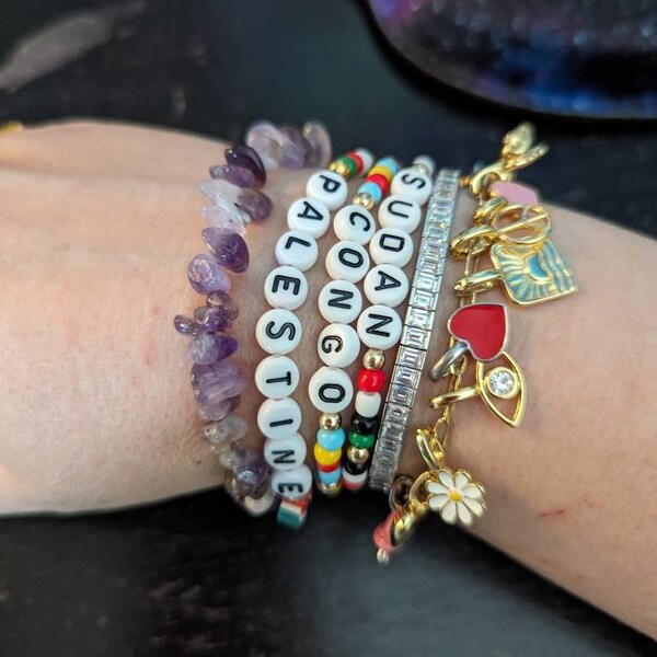 Eid Beaded Bracelets, Eid Mubarak Bead Bracelets, Eid Jewelry Gift ...