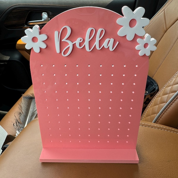 Earring Holder Personalized for Girl, Stud Earring Stand, Kids Gifts ...