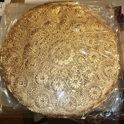 Metallic Gold Doilies Sample Pack. Includes 12, 10, 6, 5, 4. Foil Lace ...