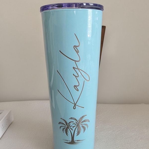 Vacation Cups, Engraved Beach Tumblers, Personalized Cups With Name ...