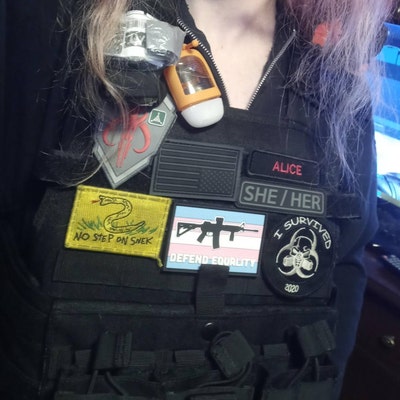Tactical SHE/HER Pronoun Patch PVC Patch With Hook and Loop - Etsy