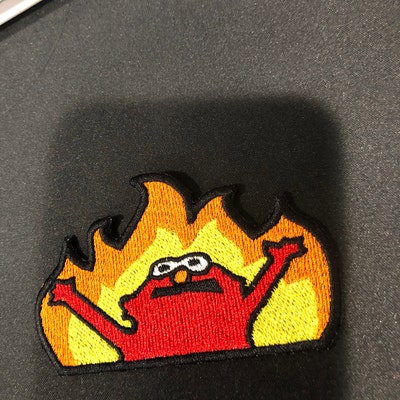 Hell Fire Meme Embroidered Patch - Etsy