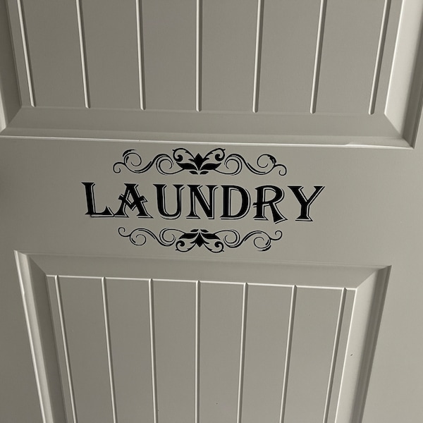 Laundry Decal Vinyl Wall Decal Wall Art Fun Cute Wall Decor Great ...
