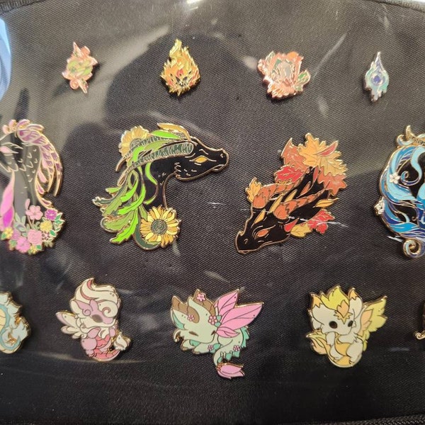 Elemental Cats Enamel Pin - Water Cat | Gold Plated Collectible Pin - Etsy