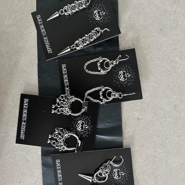 Daisy Chain Carabiner Keyring Chainmail | Stainless Steel | Hand Made ...