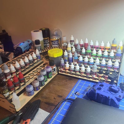 40 Bottle Vallejo/army Painter Modular Paint Rack - Etsy