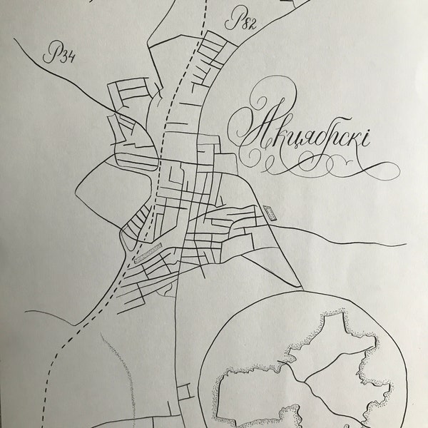 Digital Custom Map: Handwriting, Calligraphy, Watercolors - Etsy