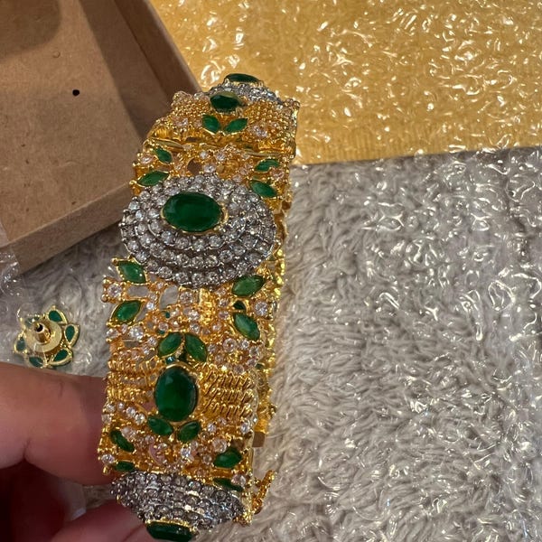 NS170 Chandan Haar - Hyderabadi Jewelry - Indian Long Mala - Gold ...