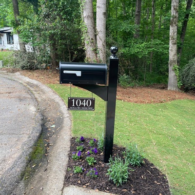 Mailbox Numbers, Light Post Address Sign, Personalized With Numbers ...