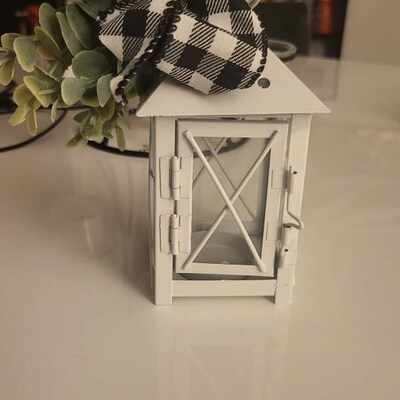 Mini Tea Light Lantern Tiered Tray Decor Mini Lantern for Tiered Tray ...