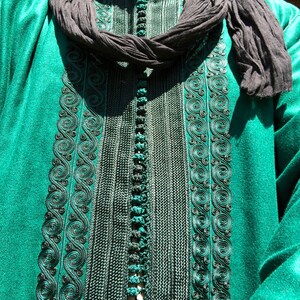 Dark Blue Moroccan Velvet Jacket Moroccan Embroidered Jacket - Etsy