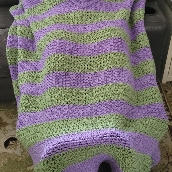 Crochet Throw Blanket Pattern, Baby Blanket Crochet Pattern, Simple ...