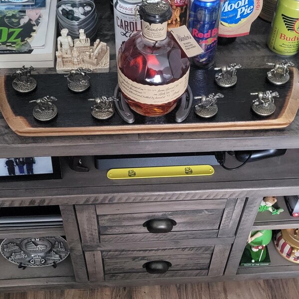 GRAND Head Stave Blanton's Bourbon Bottle and Stopper Dispay REAL ...