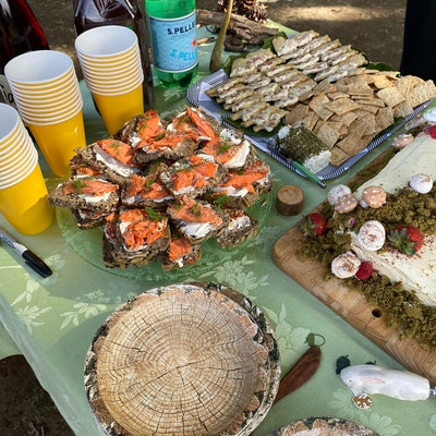 Cut Timber Dessert Plates, Lumberjack Party, Set of 8 Plates - Etsy