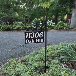 House Number Yard Sign Double Sided Address Sign Reflective - Etsy